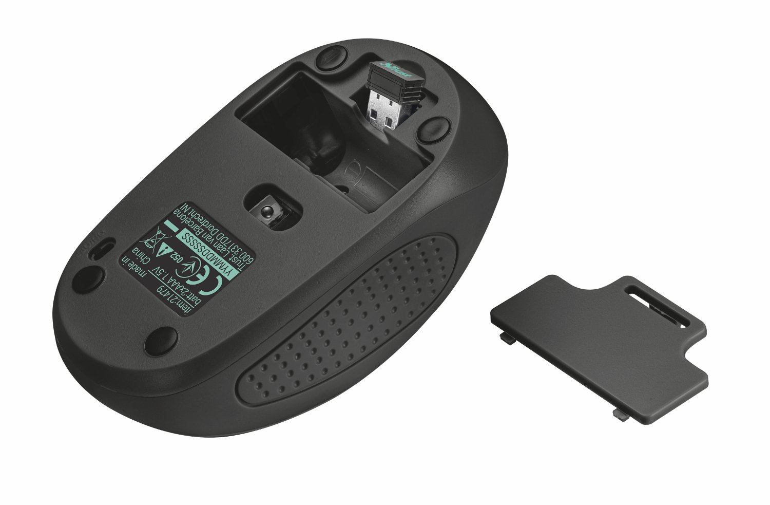 Trust Primo Wireless Optical Mouse – 1000/1600 DPI – Black – BigaMart