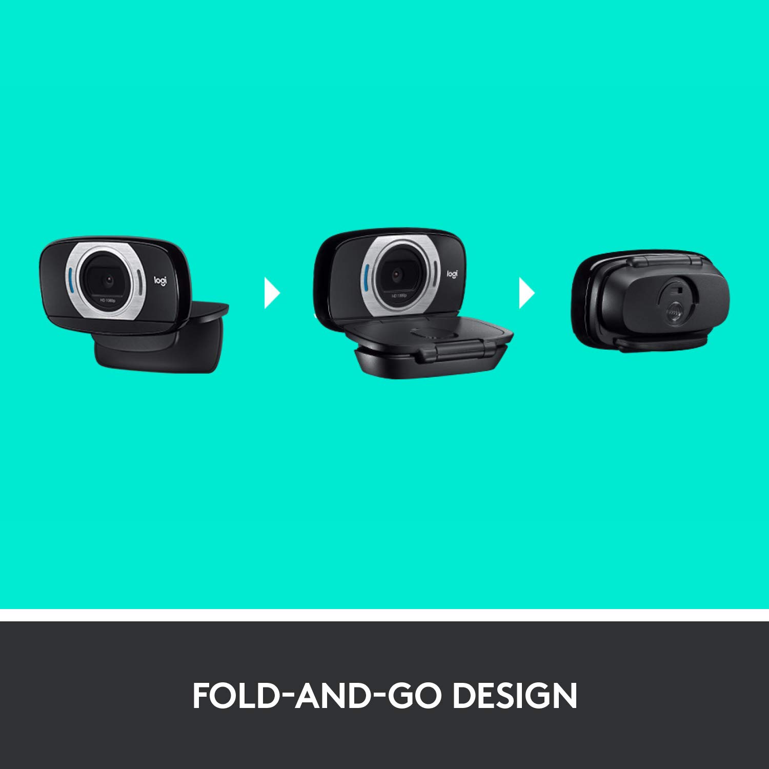 Logitech C615 Portable Webcam, Full HD 1080p/30fps, Widescreen HD Video ...