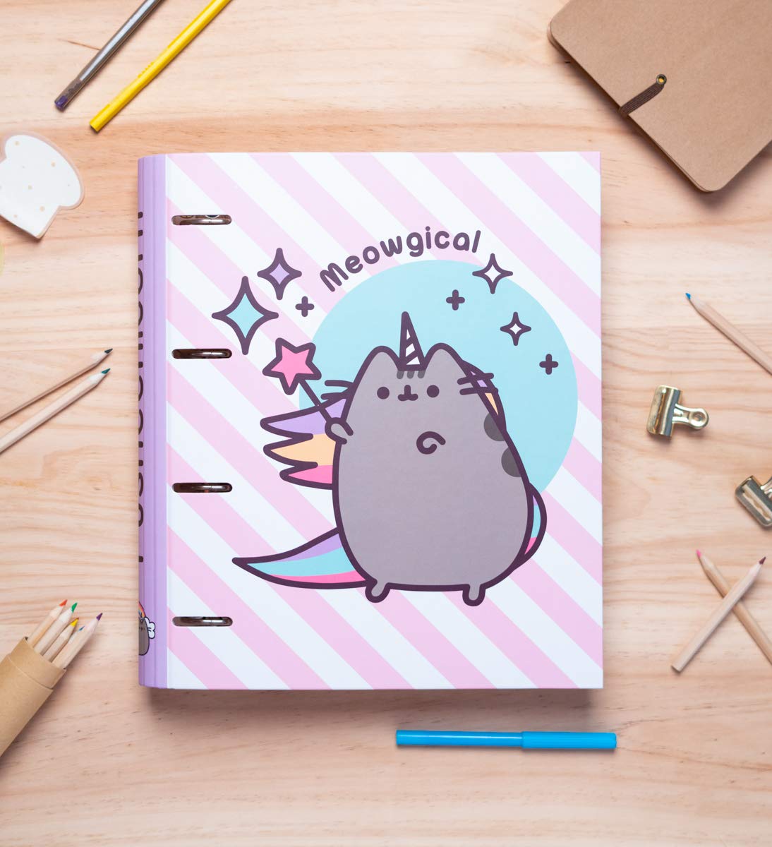 Official Pusheen 4 Ring Binder – Premium A4 Folder Ring Binder – BigaMart