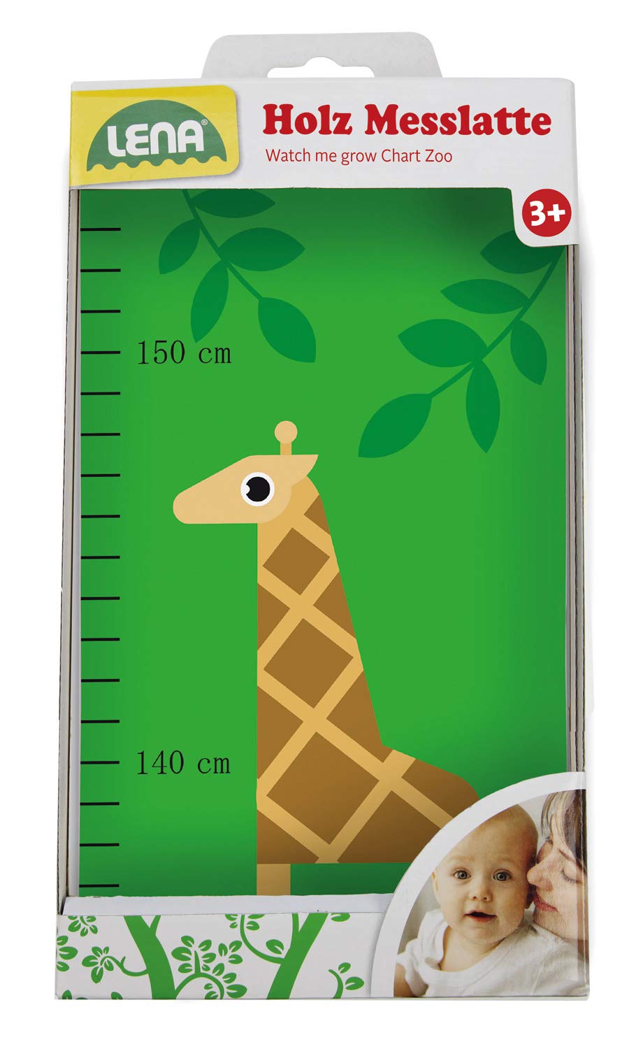 Lena Zoo 65834 Height Chart 80 x 12 cm Wooden – BigaMart