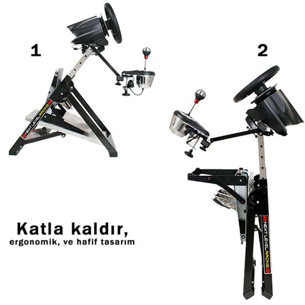 Next Level Racing Foldable Racing Wheel and Pedal Stand for PC, Xbox ...