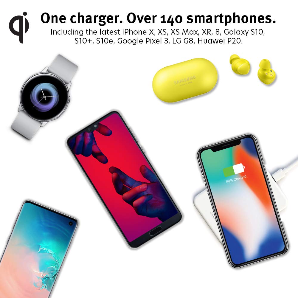 Aircharge Official Slimline Wireless Charger, Qi Certified Wireless ...
