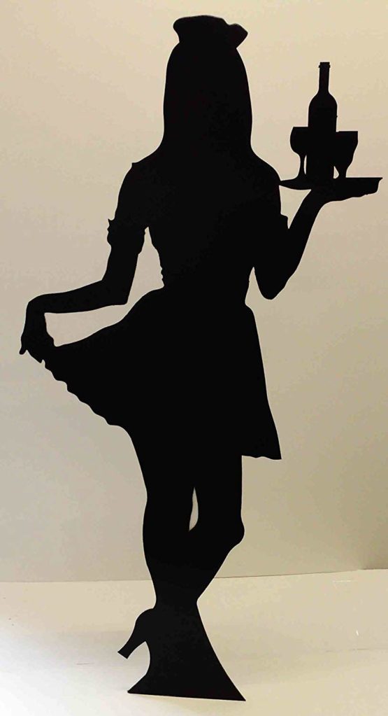 Star Cutouts Cut Out of Waitress Silhouette – BigaMart
