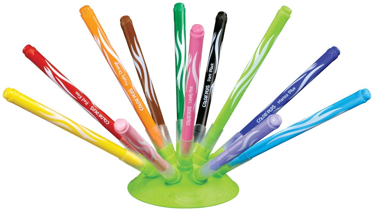 Maped Jungle Innovation Color Peps 12 Felt Pens With Holder – BigaMart