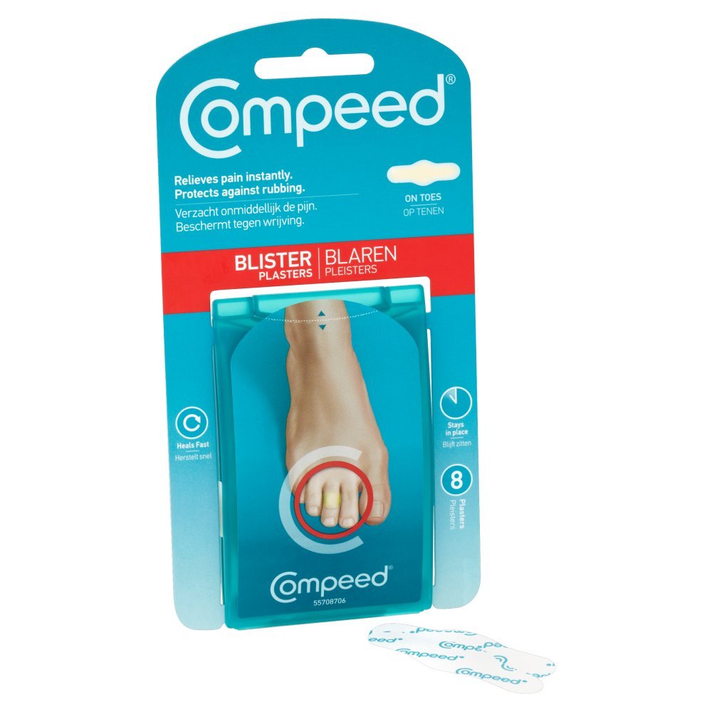 Compeed On Toes Blister Plasters, 8 Hydrocolloid Plasters, Foot ...
