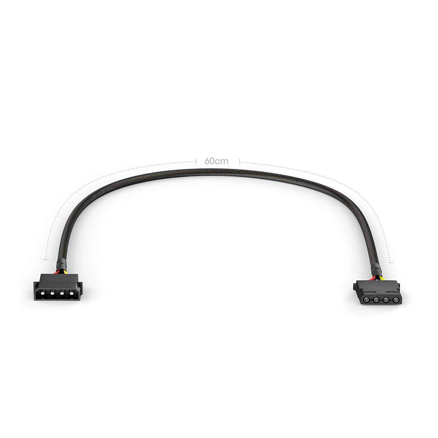 KabelDirekt – 60cm 4-pin Molex extension cable – BigaMart