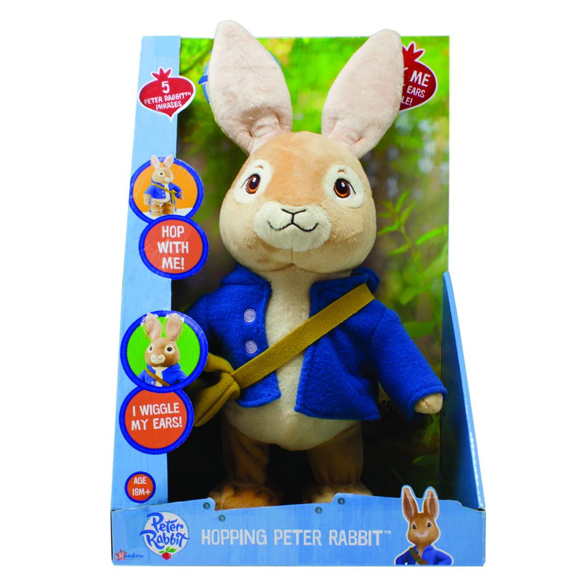 Peter Rabbit PO1238 Talking and Hopping Peter Rabbit Plush Toy – BigaMart