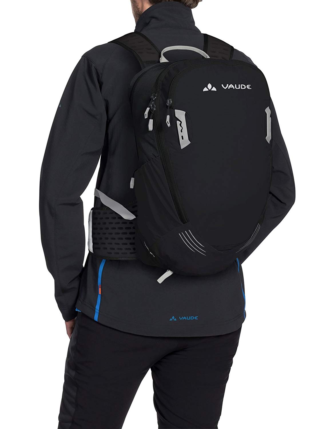 VAUDE Cluster Expandable Cycling Backpack – Padded Rucksack with Built ...