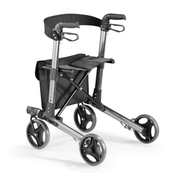 NRS Healthcare M66739 Compact Easy Rollator Wheeled Walking Aid ...