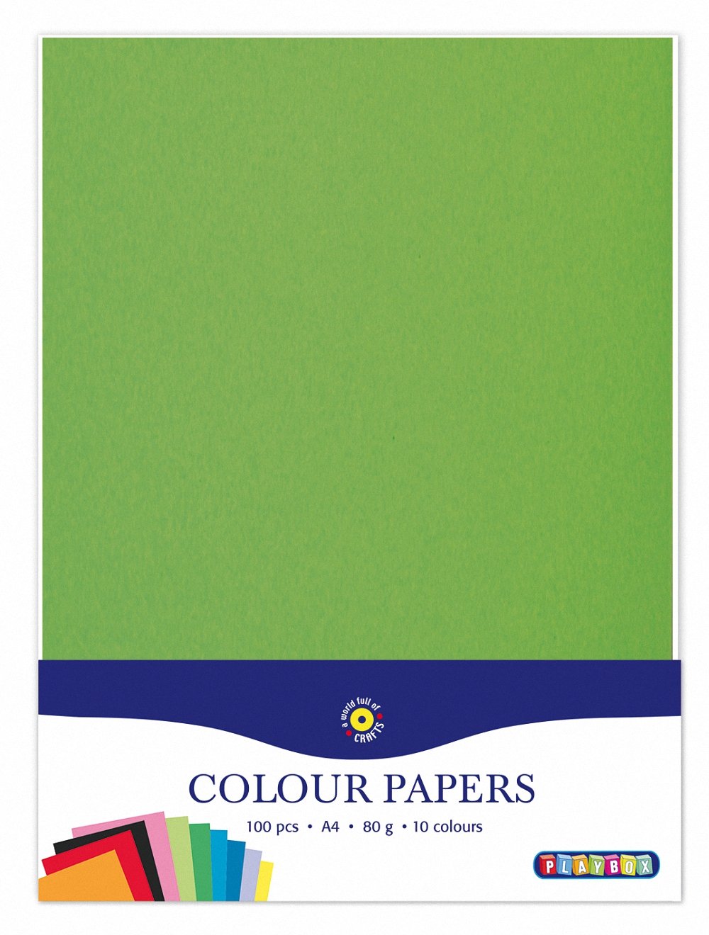Playbox PBX2471193 2471193 Paper A4 with 100 Sheets, Shades-10, Multi ...