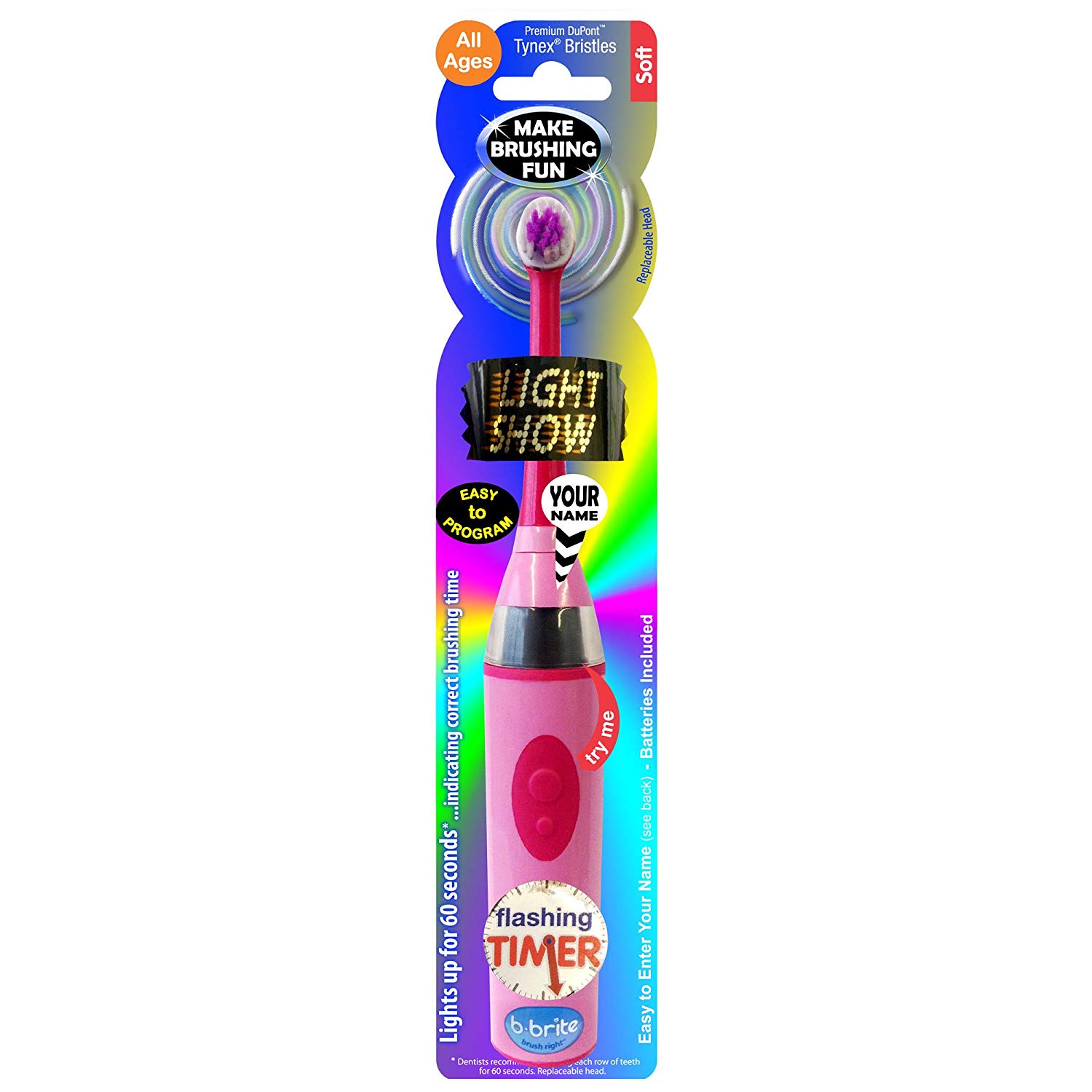 Electric toothbrush for kids and adults alike. Personalised with their ...