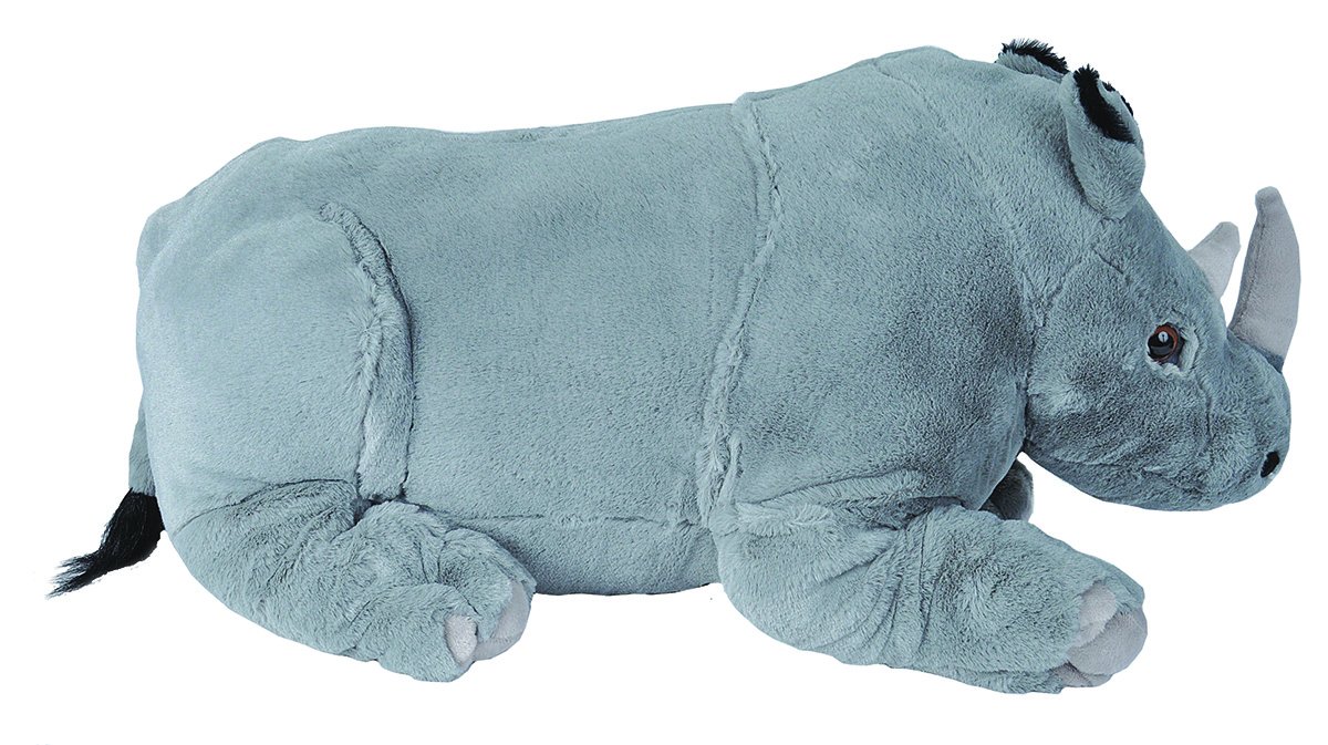 Wild Republic Jumbo Rhino Giant Plush Soft Toy, Gifts for Kids, 76 cm ...