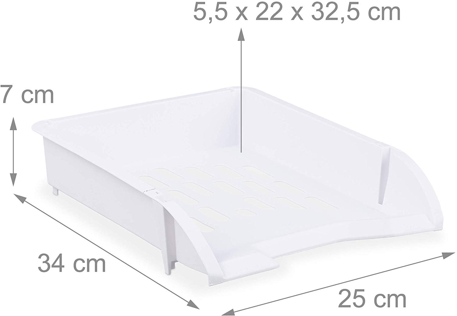 Relaxdays Trays Stackable, Set of 10, DIN A4 Paper, Office & Home ...