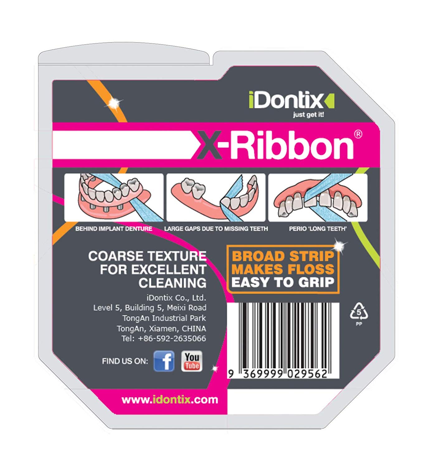 iDontix X-Ribbon Dental Gauze Floss 12 m (Pack of 1) ROLL – BigaMart