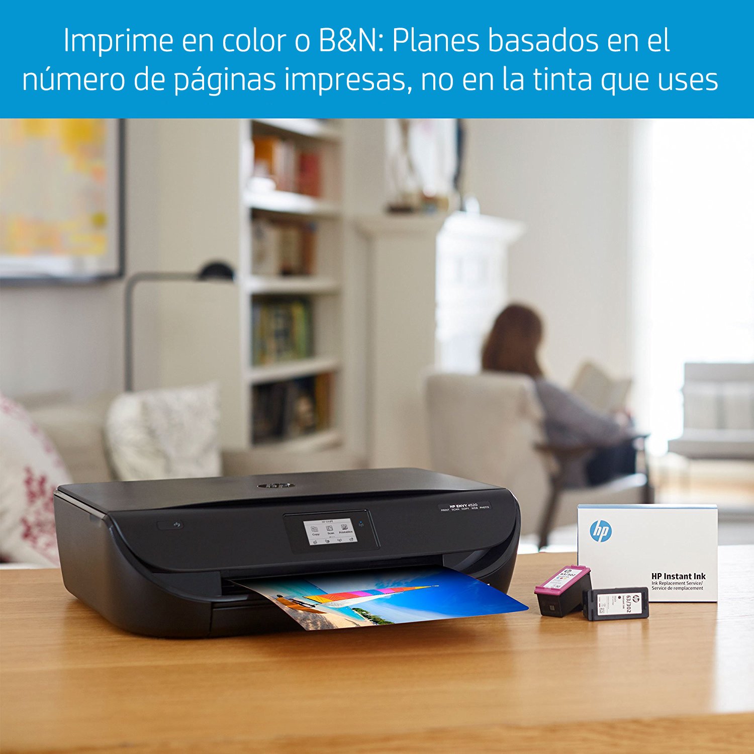 HP Instant Ink – Registration Card, White 300 páginas white – BigaMart
