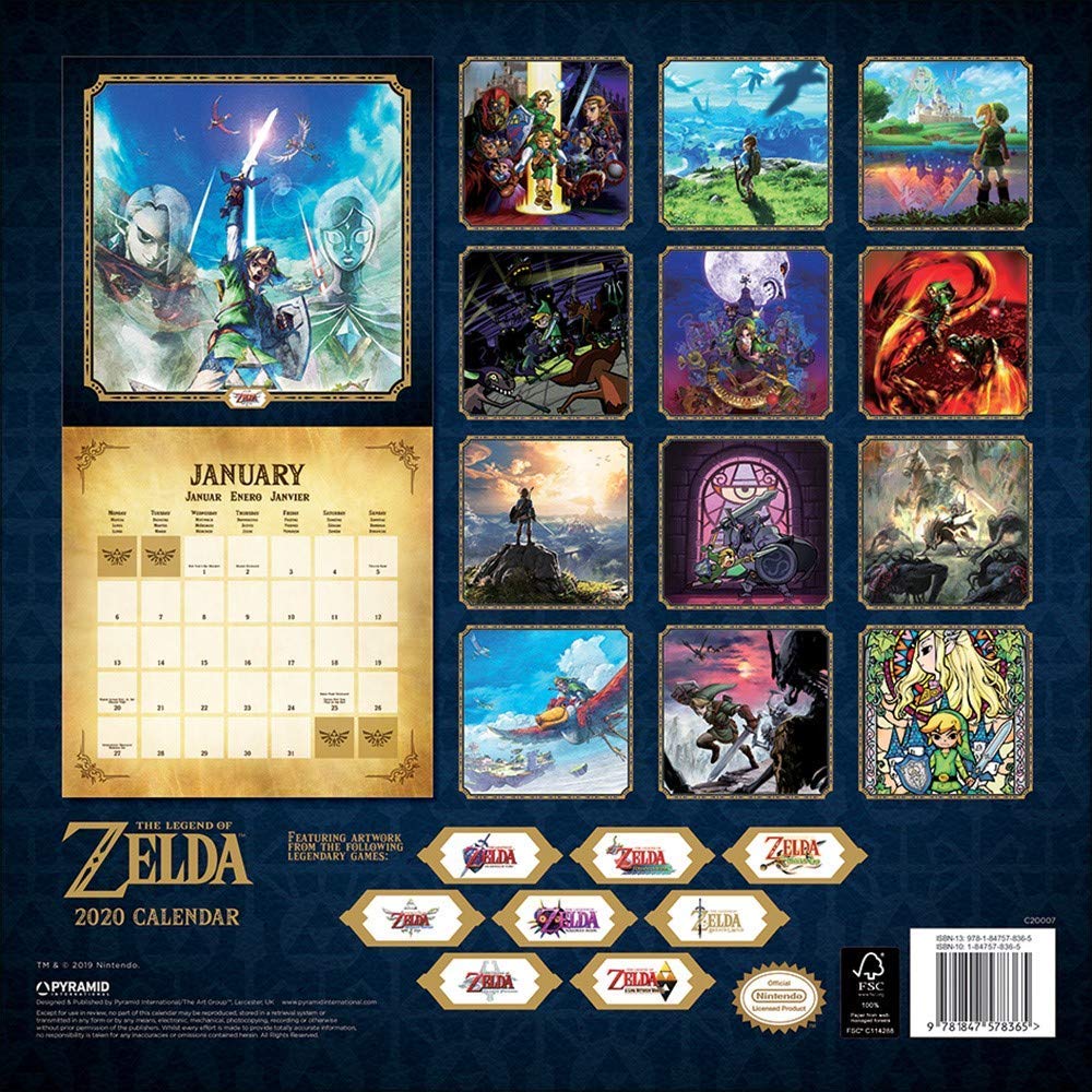 Zelda 2020 Calendar - BigaMart