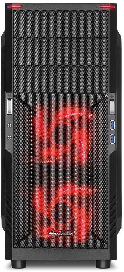 Sharkoon T3 W PC Computer Case Chassis with Quick Lock – BigaMart