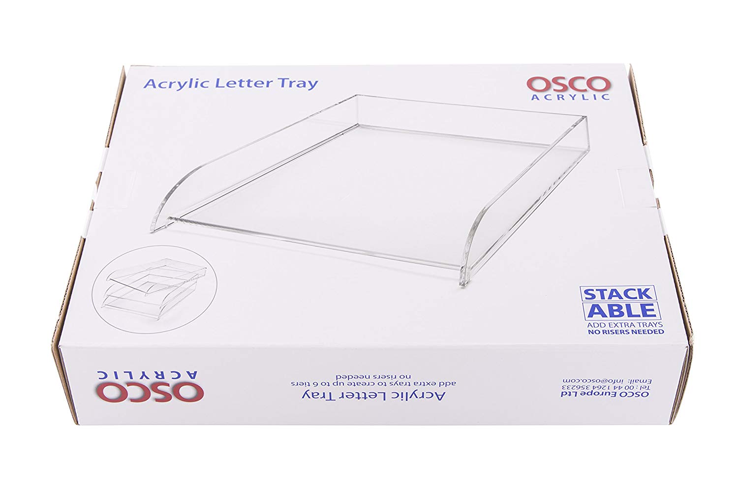 OSCO Clear Acrylic Stacking Letter Tray, ASLT-1 – BigaMart