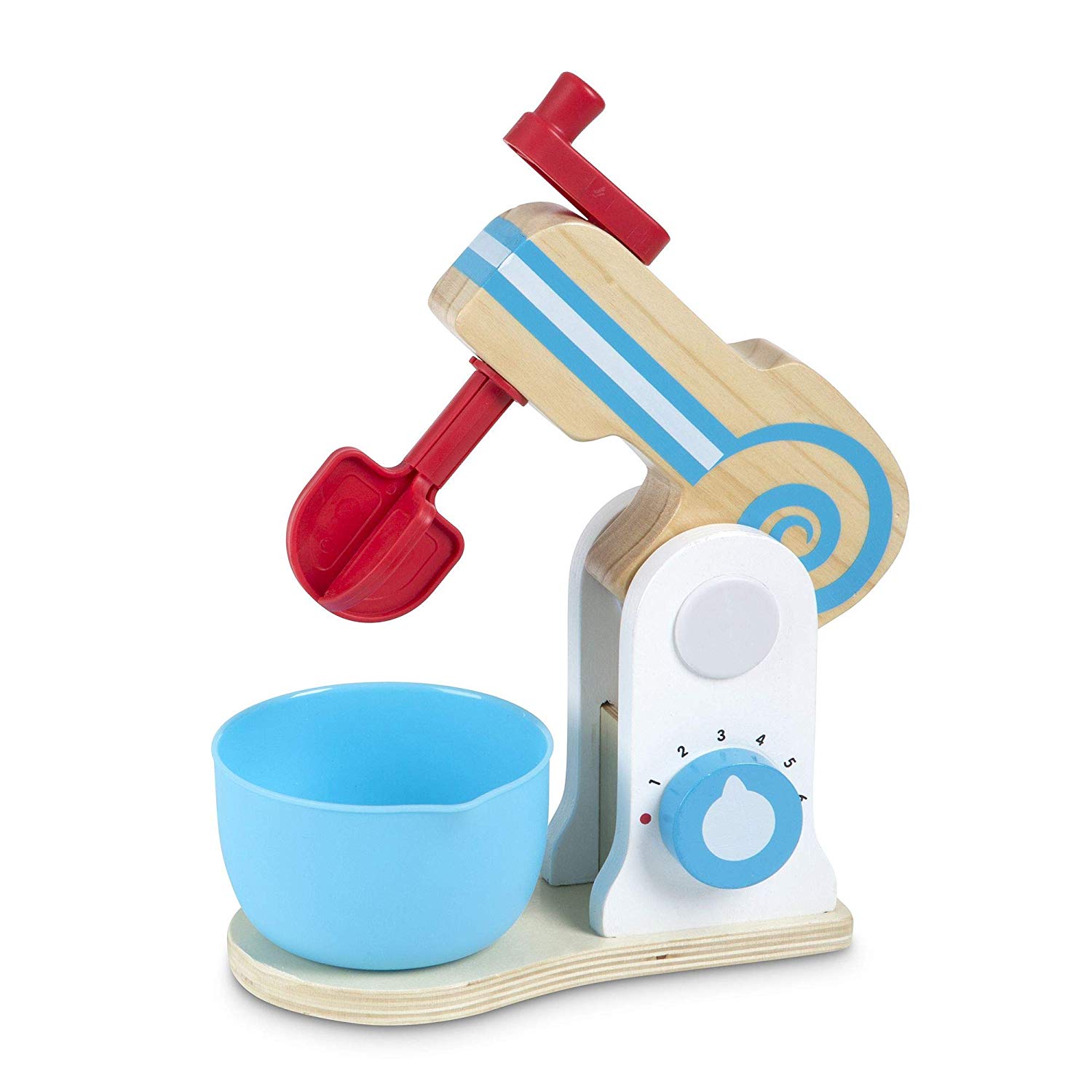 Melissa & Doug Wooden Make-a-Cake Mixer Set | Pretend Play | Play Food ...