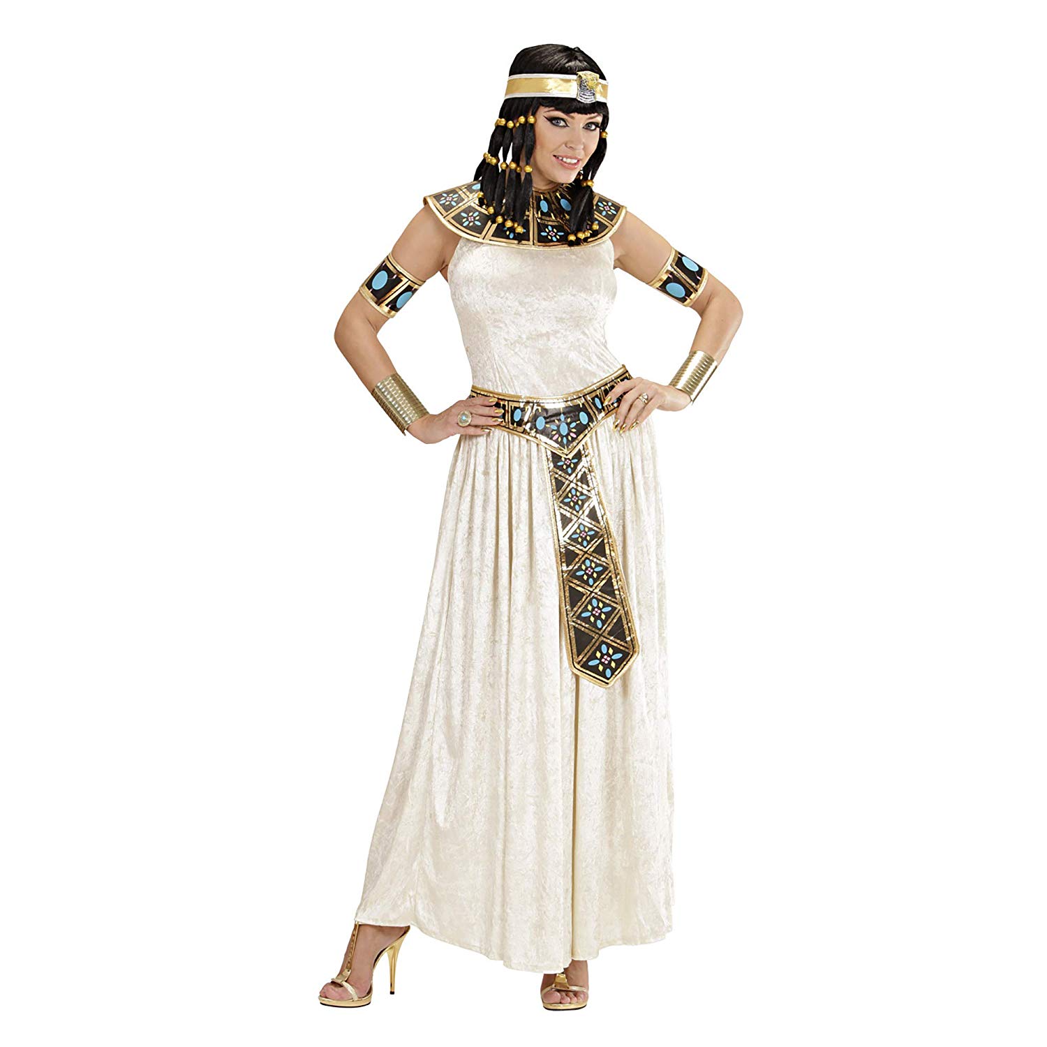 Ladies Egyptian Empress Costume Medium UK 10-12 for Ancient Egypt Fancy ...