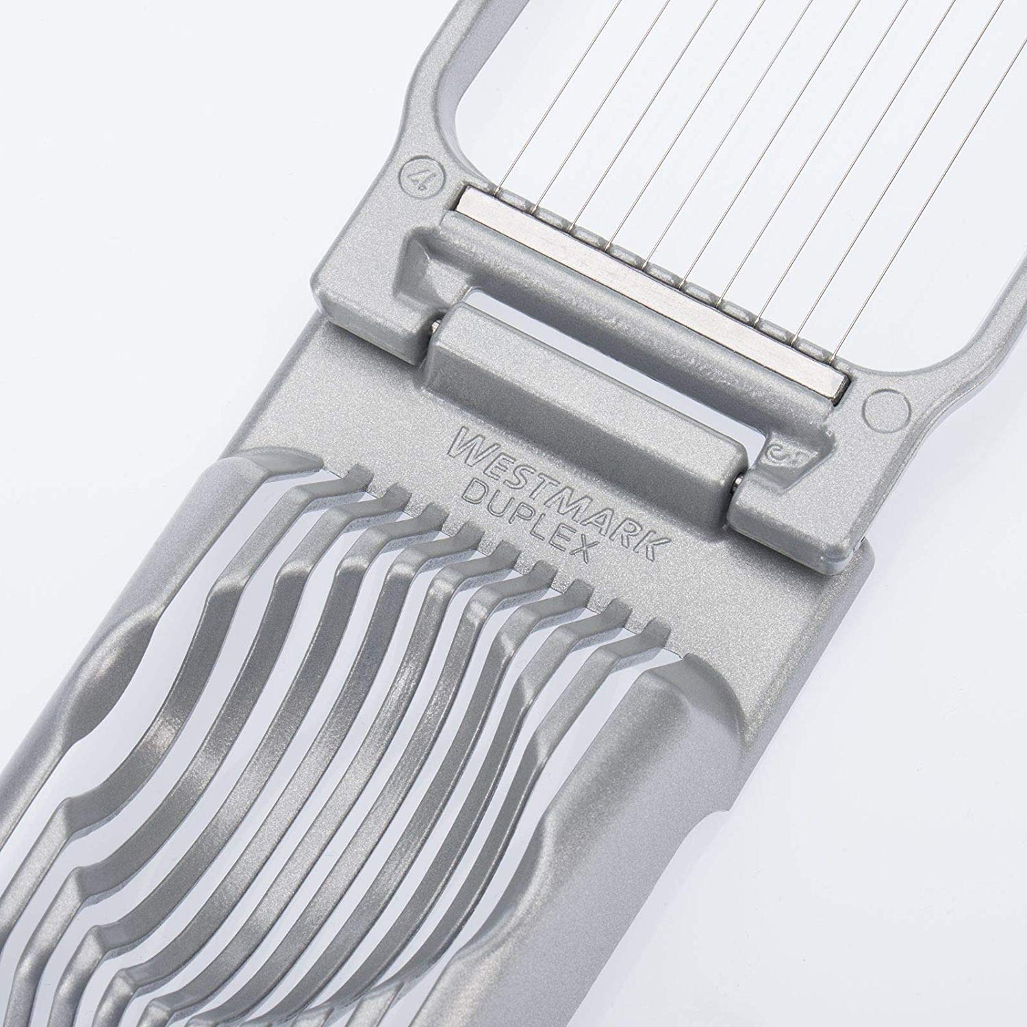 WET7S|#Westmark Retro Duplex Egg Slicer, Aluminium, Grey, 13x8x3 cm – BigaMart