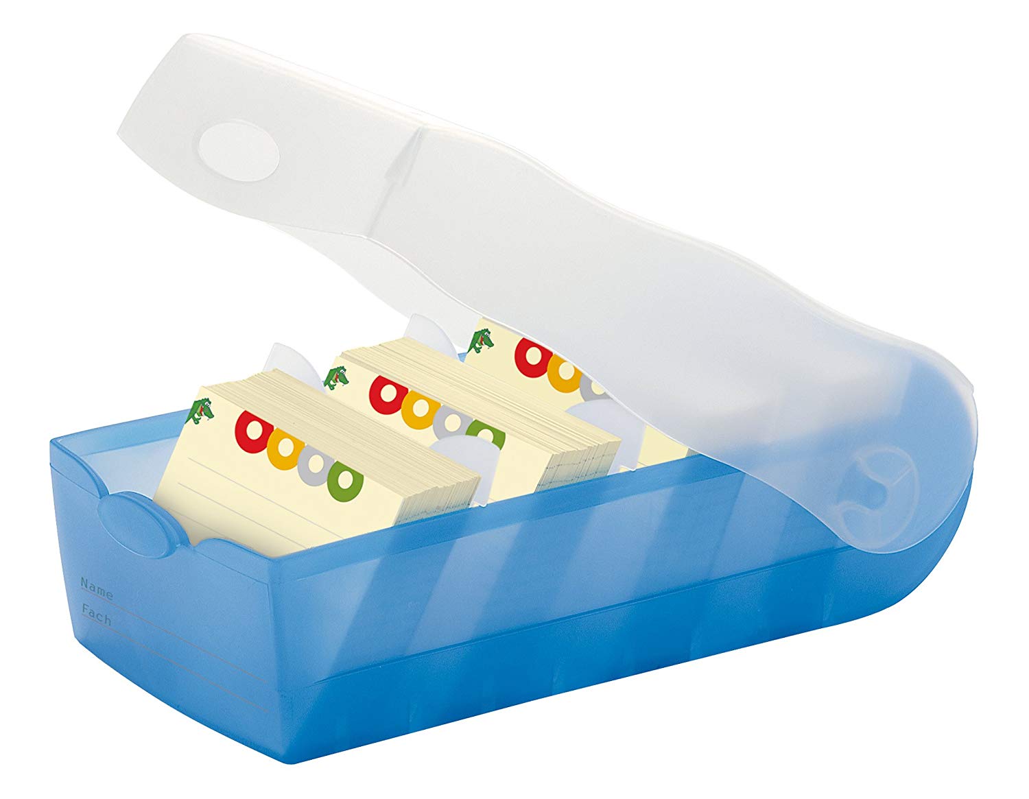 HAN 997-643, CROCO Flashcard Index Box. For learning vocabulary in an ...