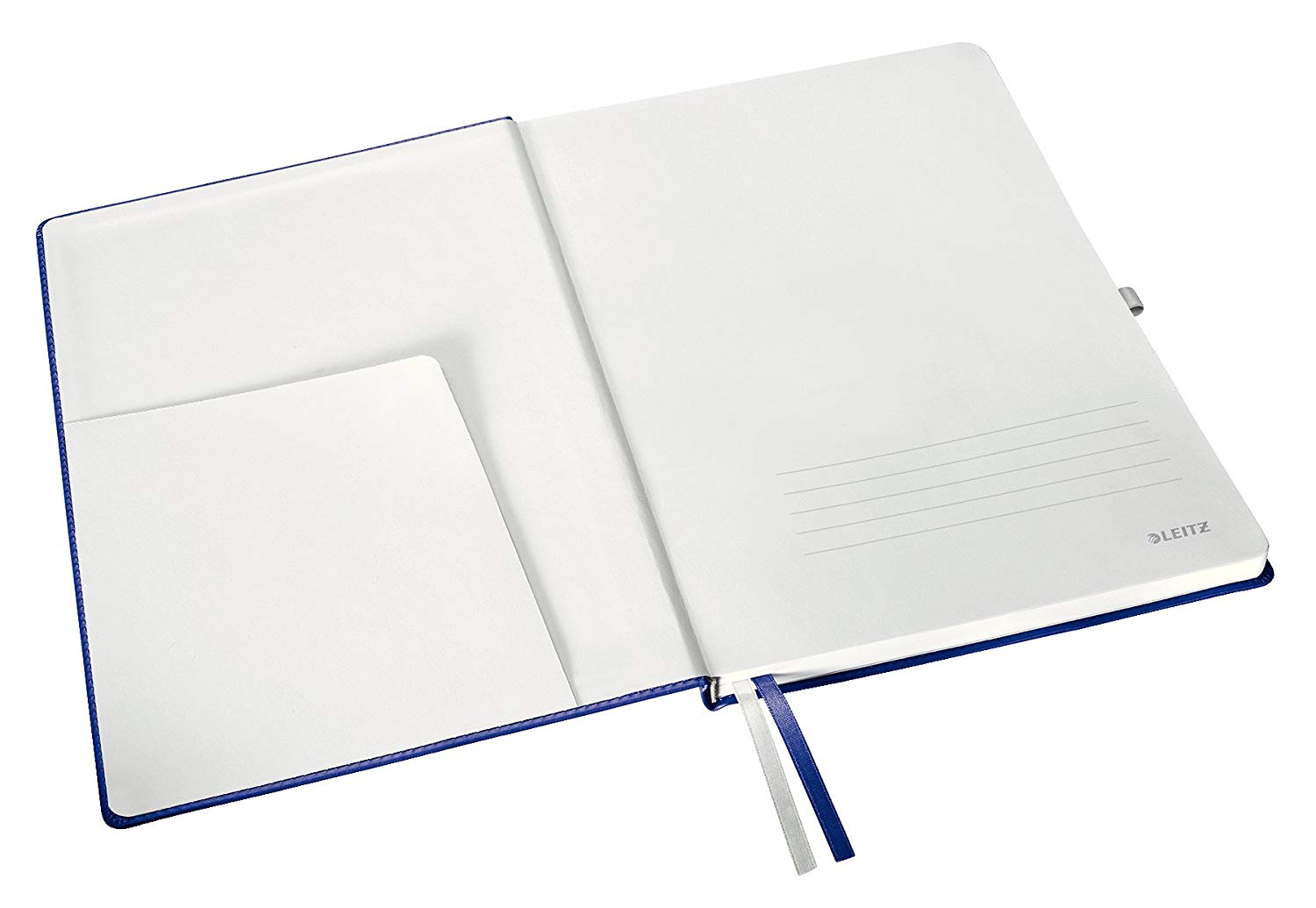 Leitz A4 Hard Cover Notebook, Ruled with 2 Textile Page Markers, 100 ...