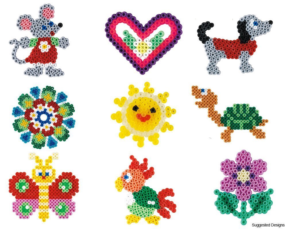 Hama 10,000 Beads & 2 Coloured Pegboards in Bucket, 10.202UK18 - BigaMart