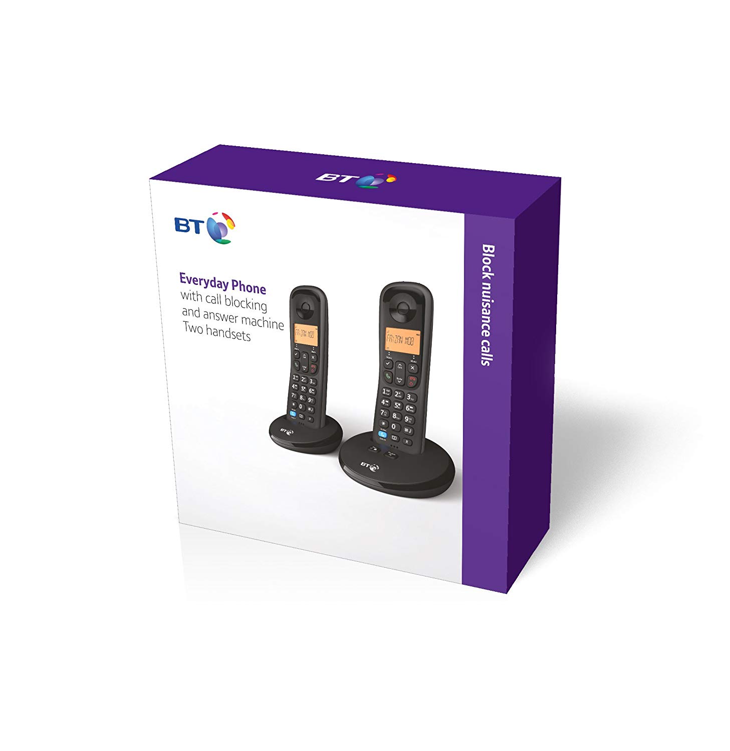 BT Everyday Cordless Home Phone with Basic Call Blocking and Answering ...
