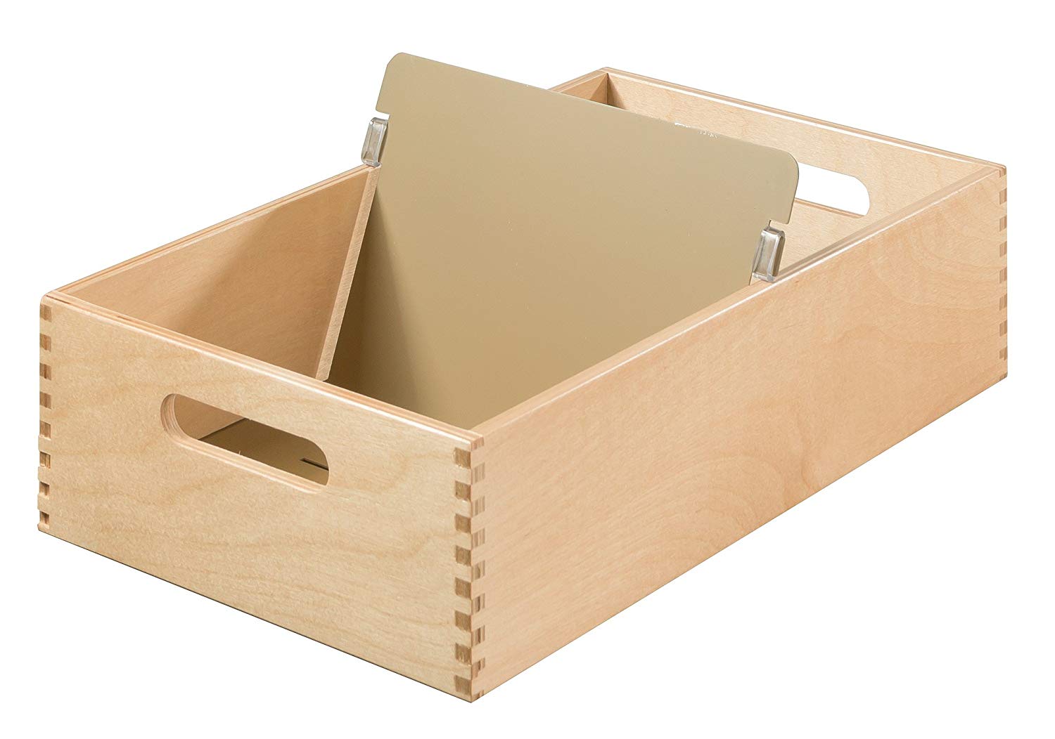HAN 1005-0, Wooden card index tray A5 landscape, for 1,500 cards, metal ...