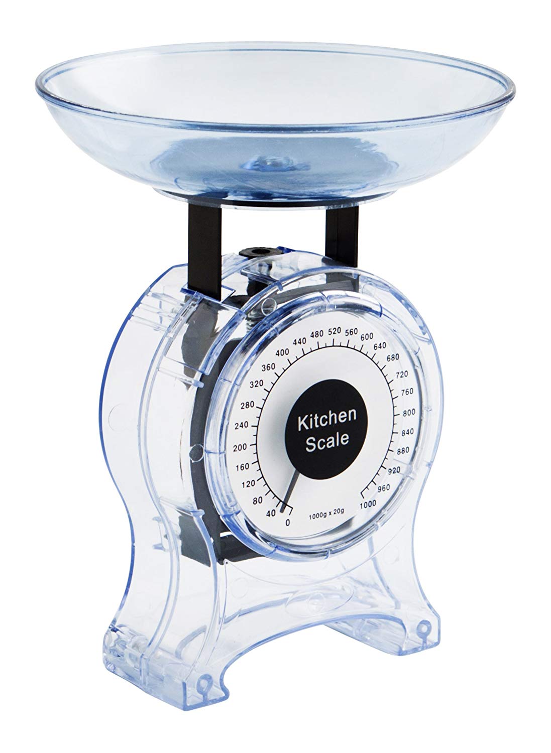 Quid 7644000 – Analogue Scales 1 kg 14 x 14 x 18 cm, Transparent, 15 x ...