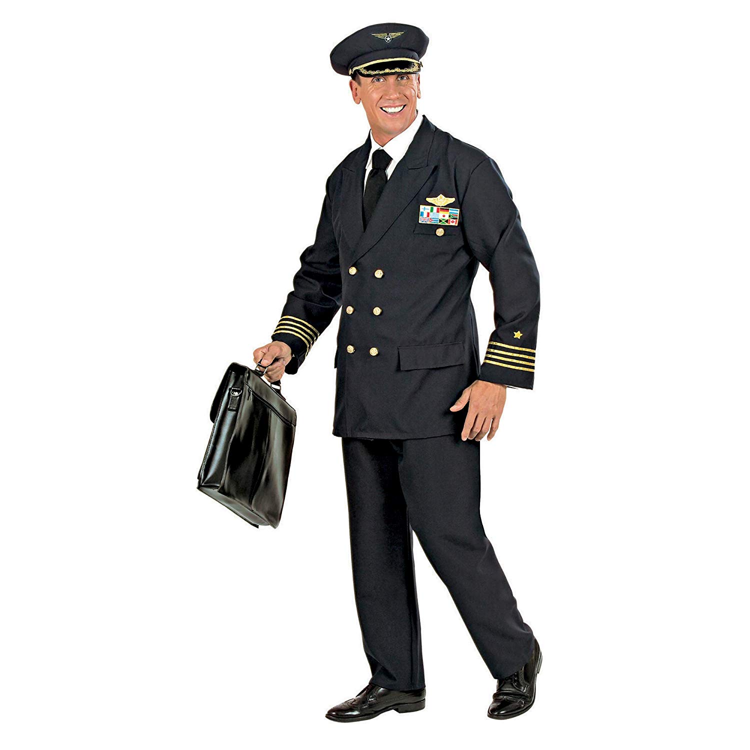 Widmann Costume pilot, jacket, trousers, hat, uniform, airline ...