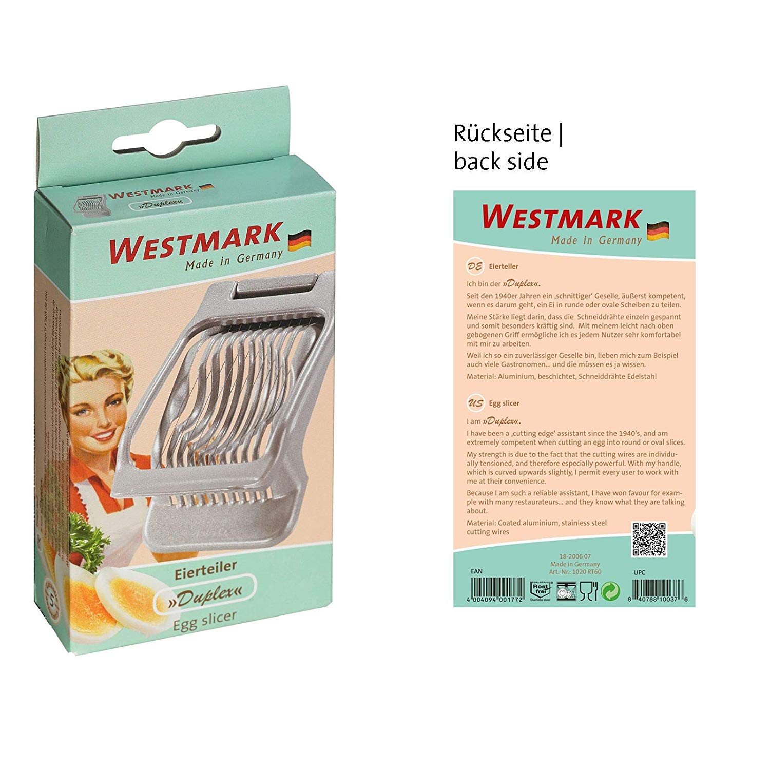 WET7S|#Westmark Retro Duplex Egg Slicer, Aluminium, Grey, 13x8x3 cm – BigaMart