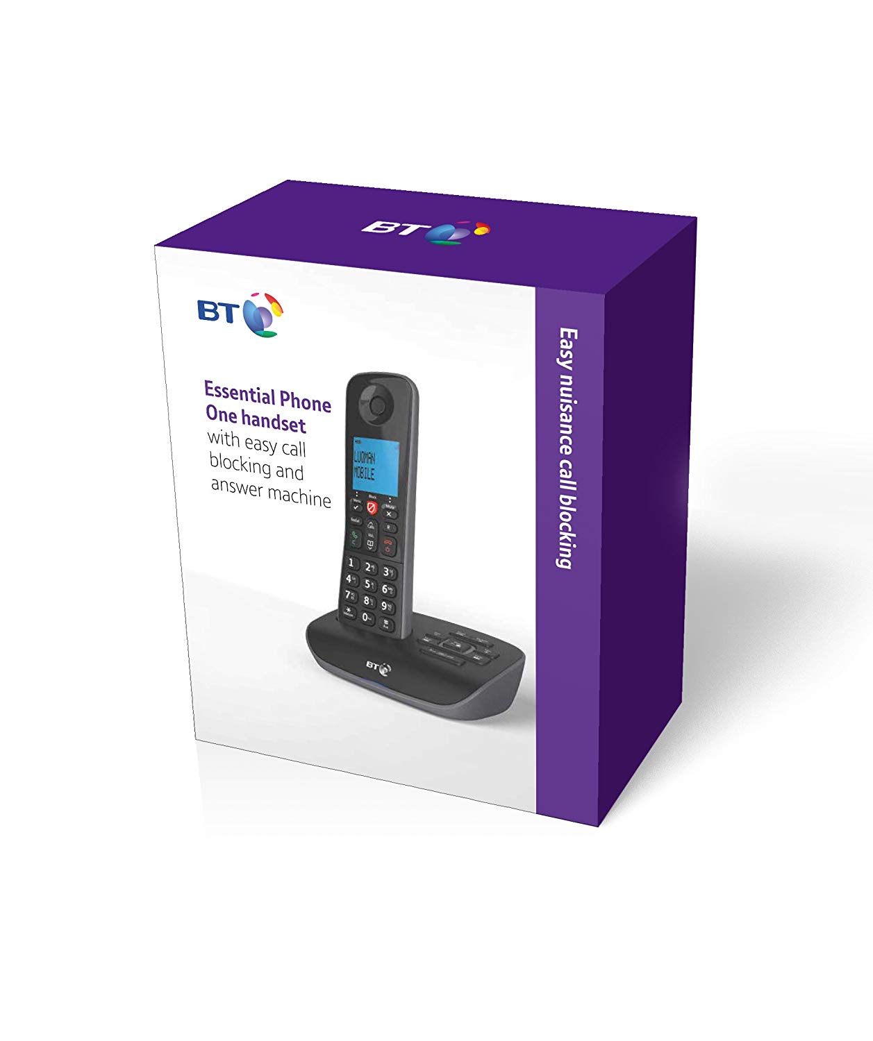 BT Essential Cordless Home Phone with Nuisance Call Blocking and ...