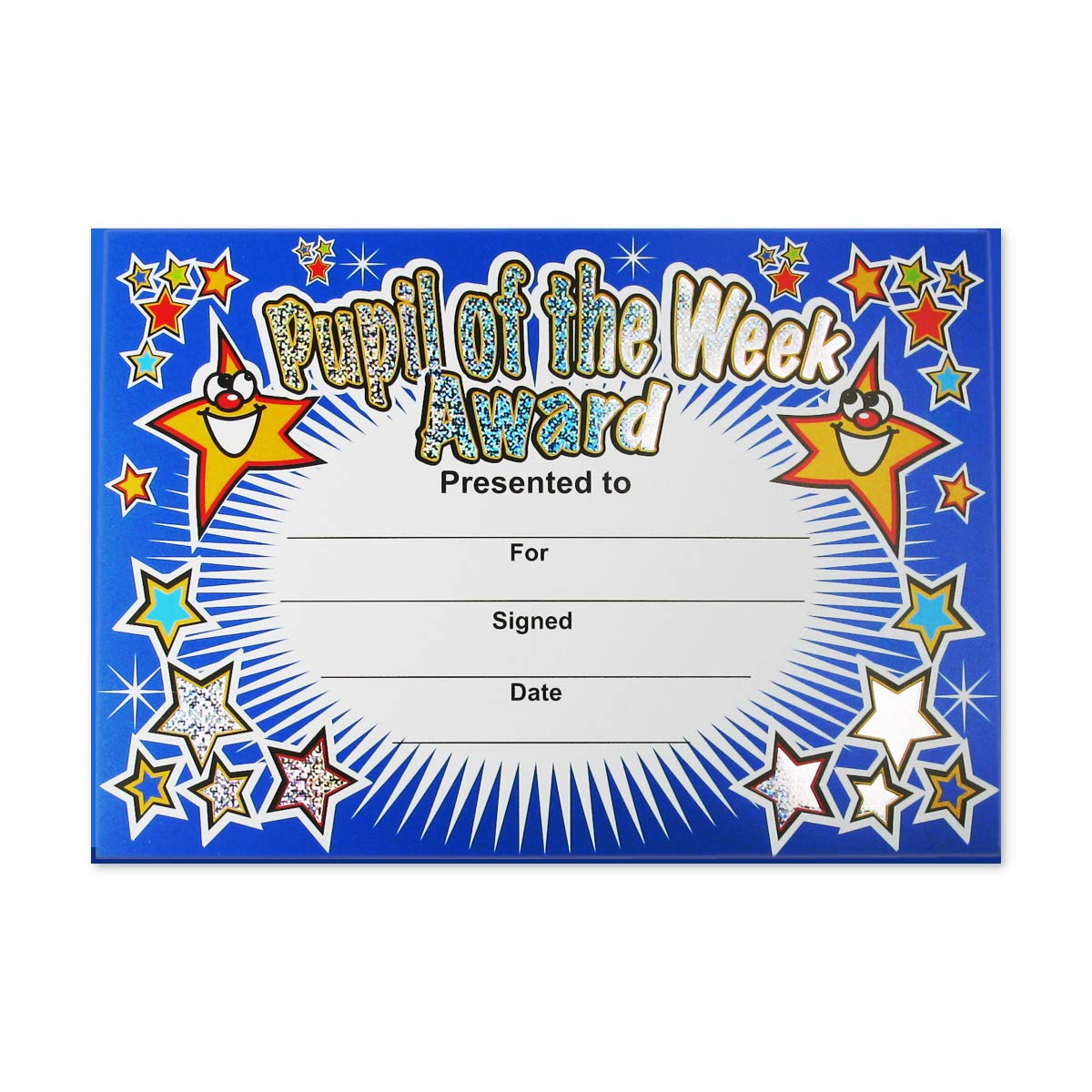SuperStickers Pupil of The Week Sparkling School Certificate, DMC10015 ...