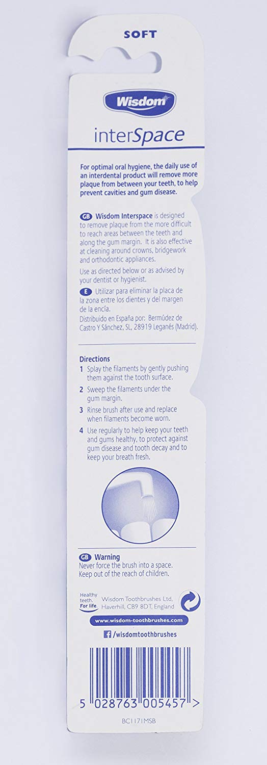 Wisdom Interspace Soft Toothbrush, Pack of 6 – BigaMart