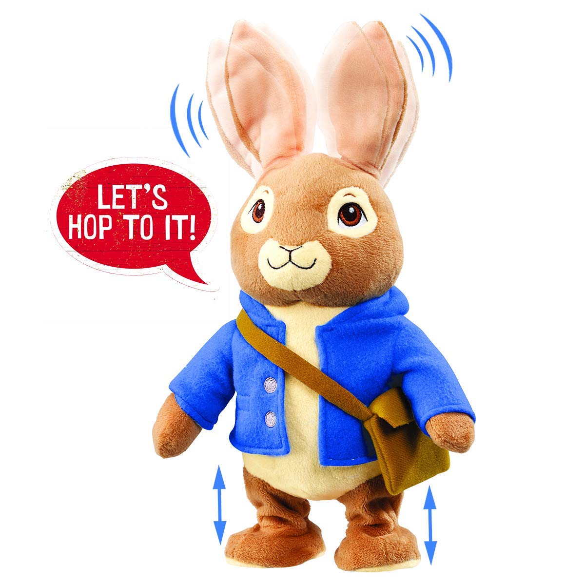 Peter Rabbit PO1238 Talking and Hopping Peter Rabbit Plush Toy – BigaMart