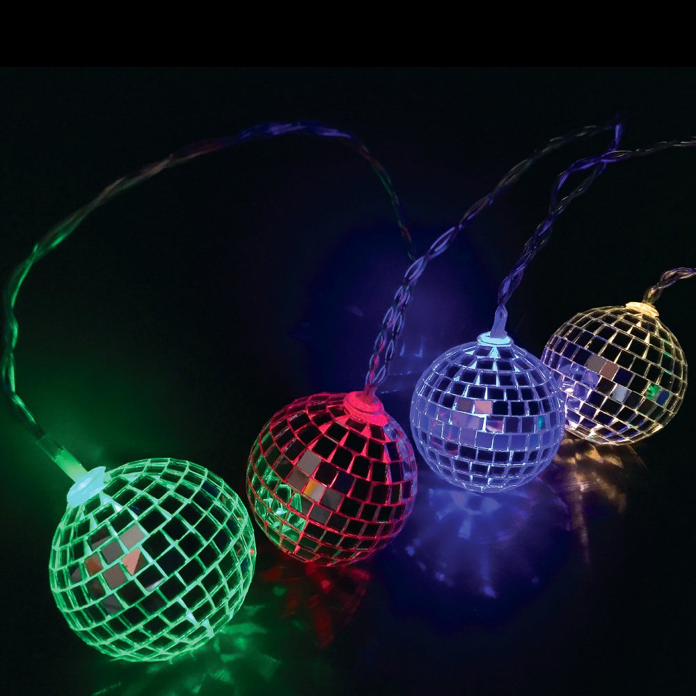 Funtime Gifts Disco Mirror Ball Lights, Multi-Colour – BigaMart