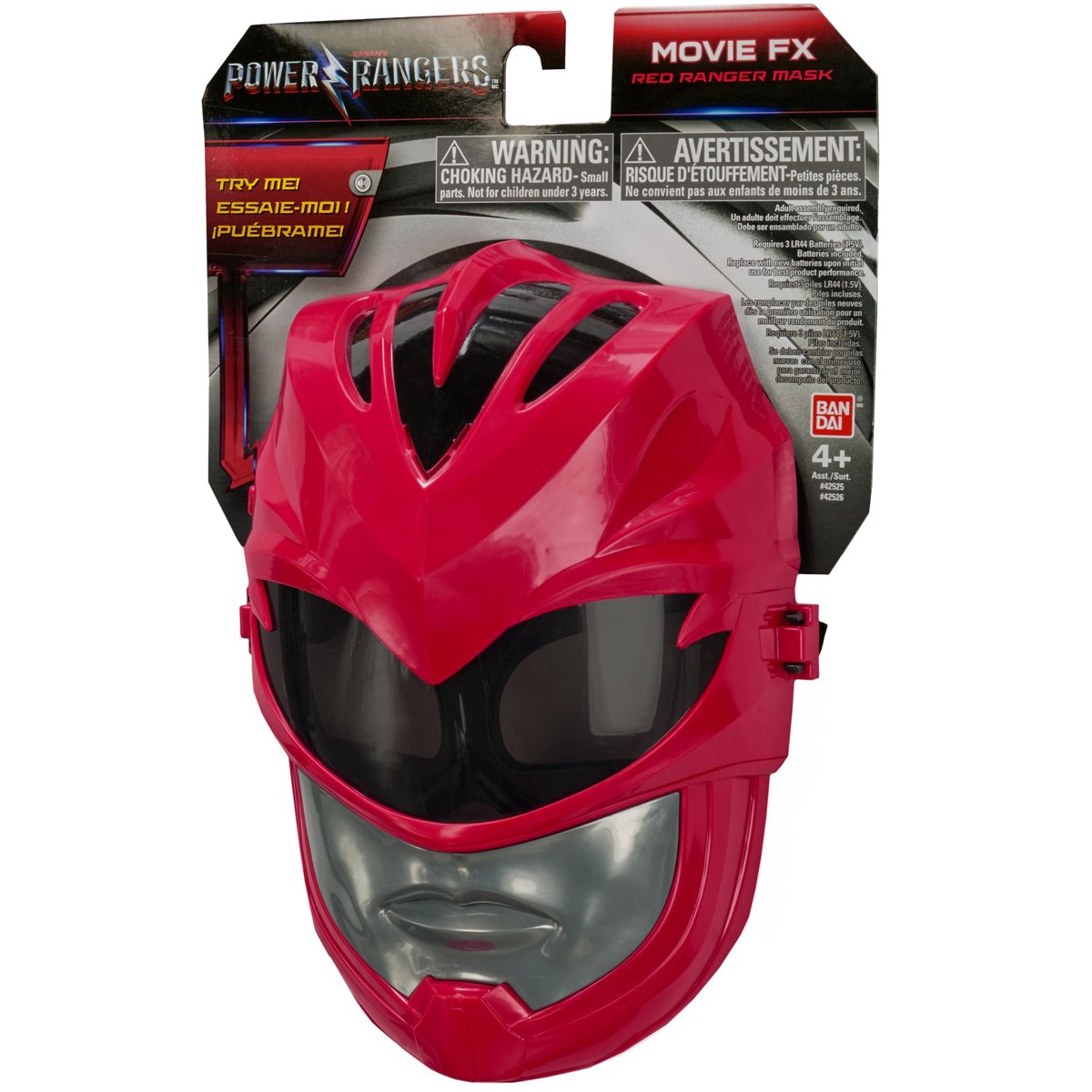 Power Rangers 42525 Movie Red Ranger Sound Effects Mask – BigaMart