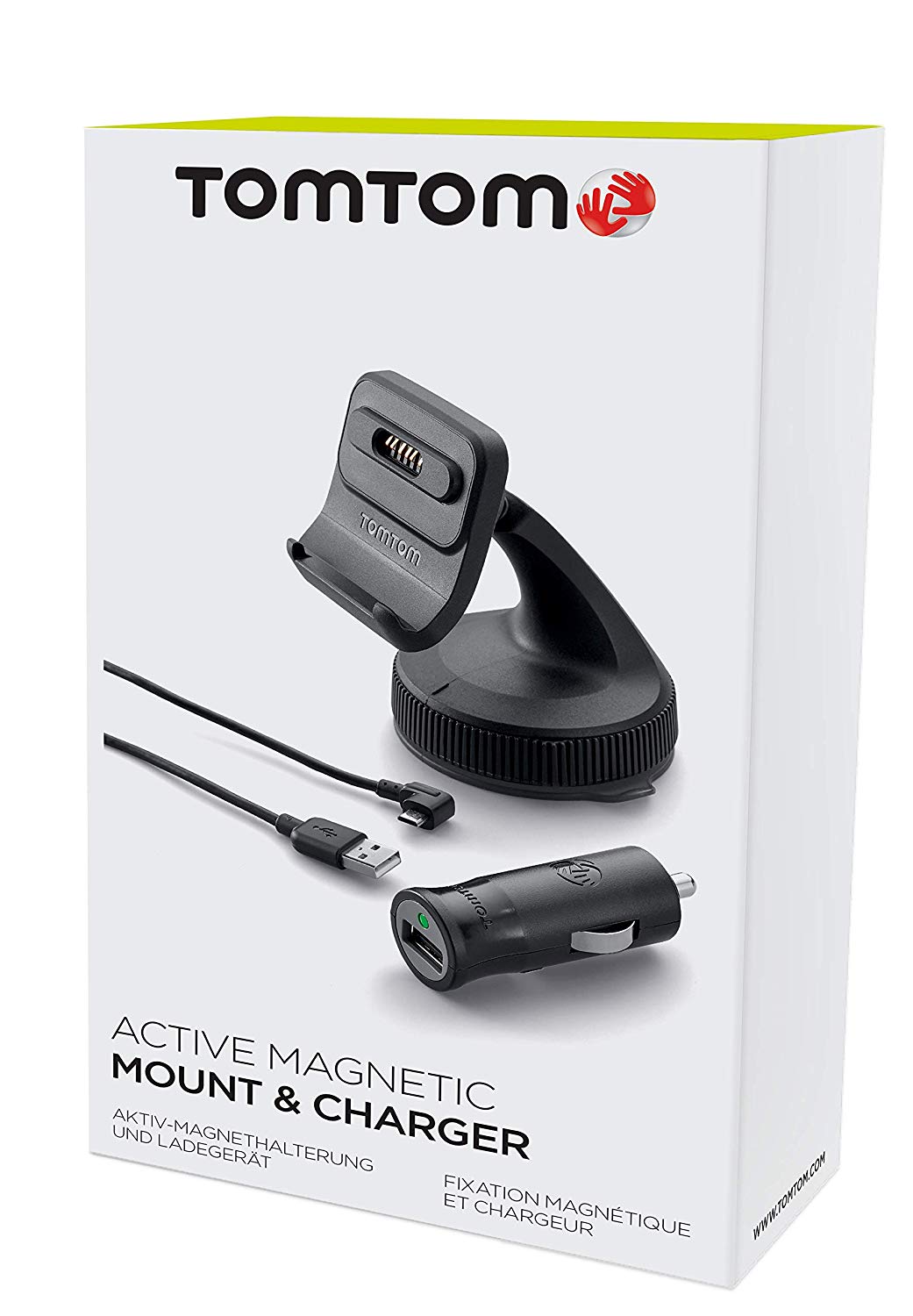 TomTom Sat Nav Windscreen Mount Click-and-Drive plus Car Charger and ...