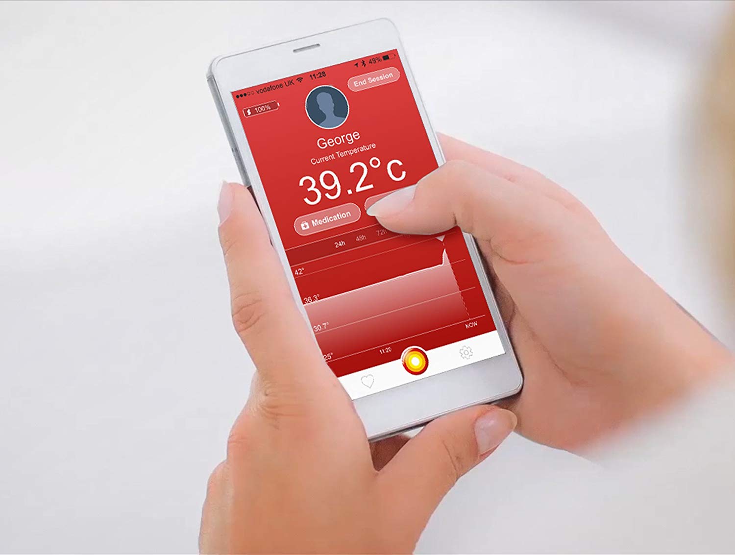 Nurofen Feversmart Temperature Monitor Refills for Children, Total 4 ...