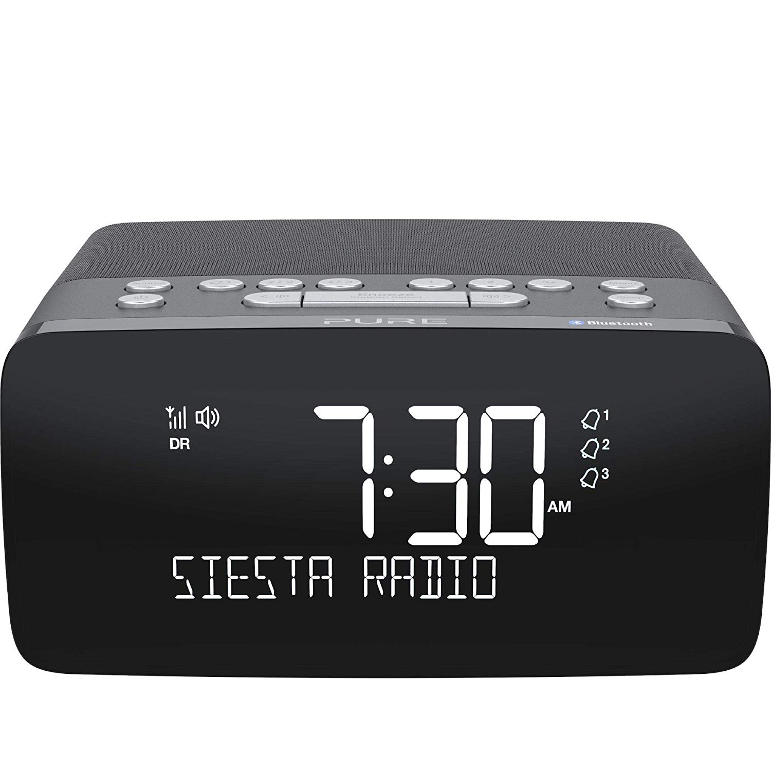 Pure P154501 Siesta Charge Bluetooth DAB+/DAB/FM Digital Radio Alarm ...