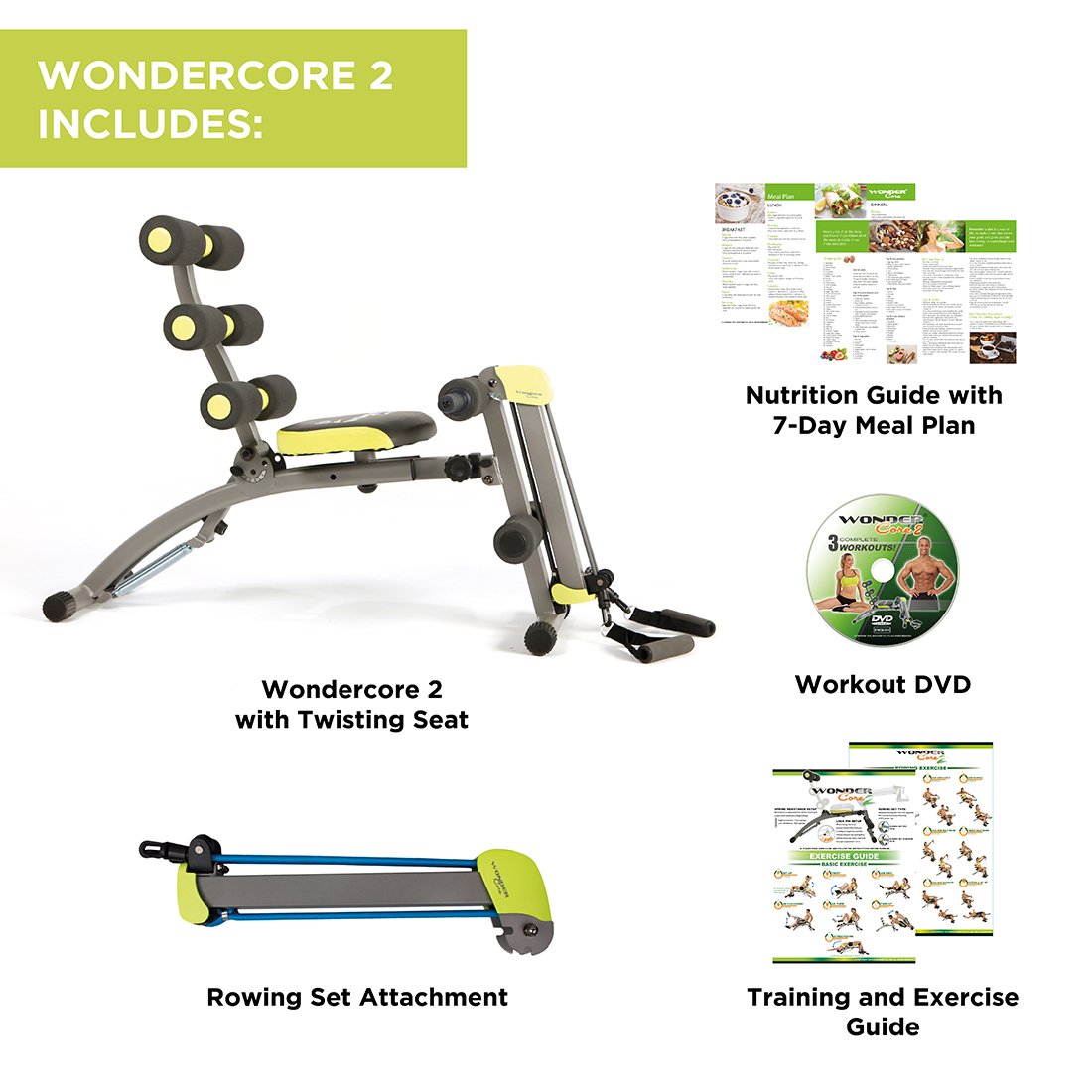 Wonder Core 2 with built in Twisting Seat and Rower – BigaMart
