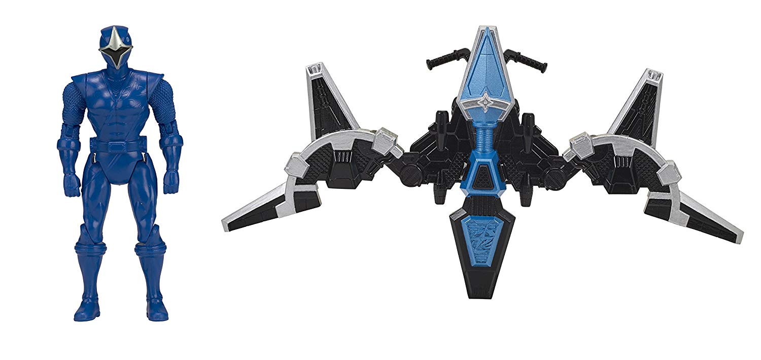 Power Rangers 43574 Ninja Steel Mega Morph Cycle with Blue Ranger ...