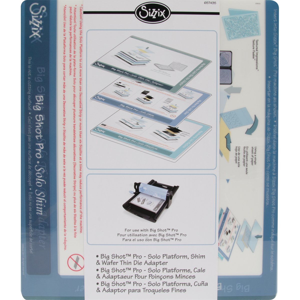 Sizzix Big Shot Pro Accessory – Solo Platform, Shim & Wafer Thin Die ...