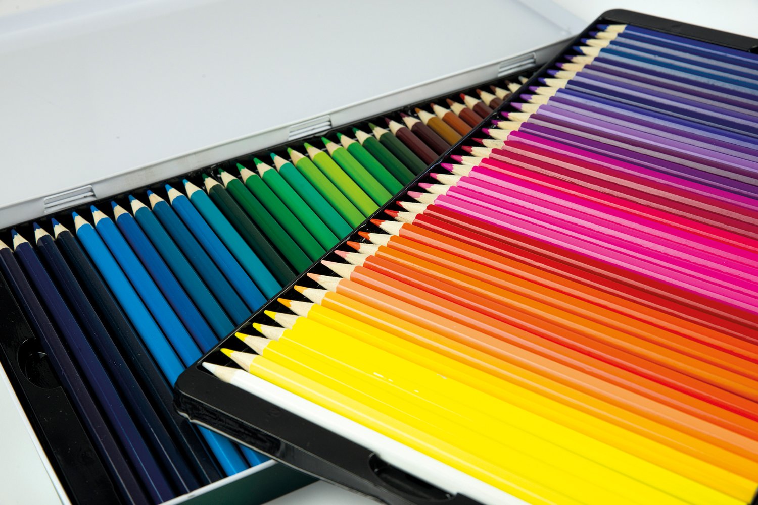 Eberhard Faber 514872 Colouring Pencils in 72 Colours, Hexagonal Shape ...