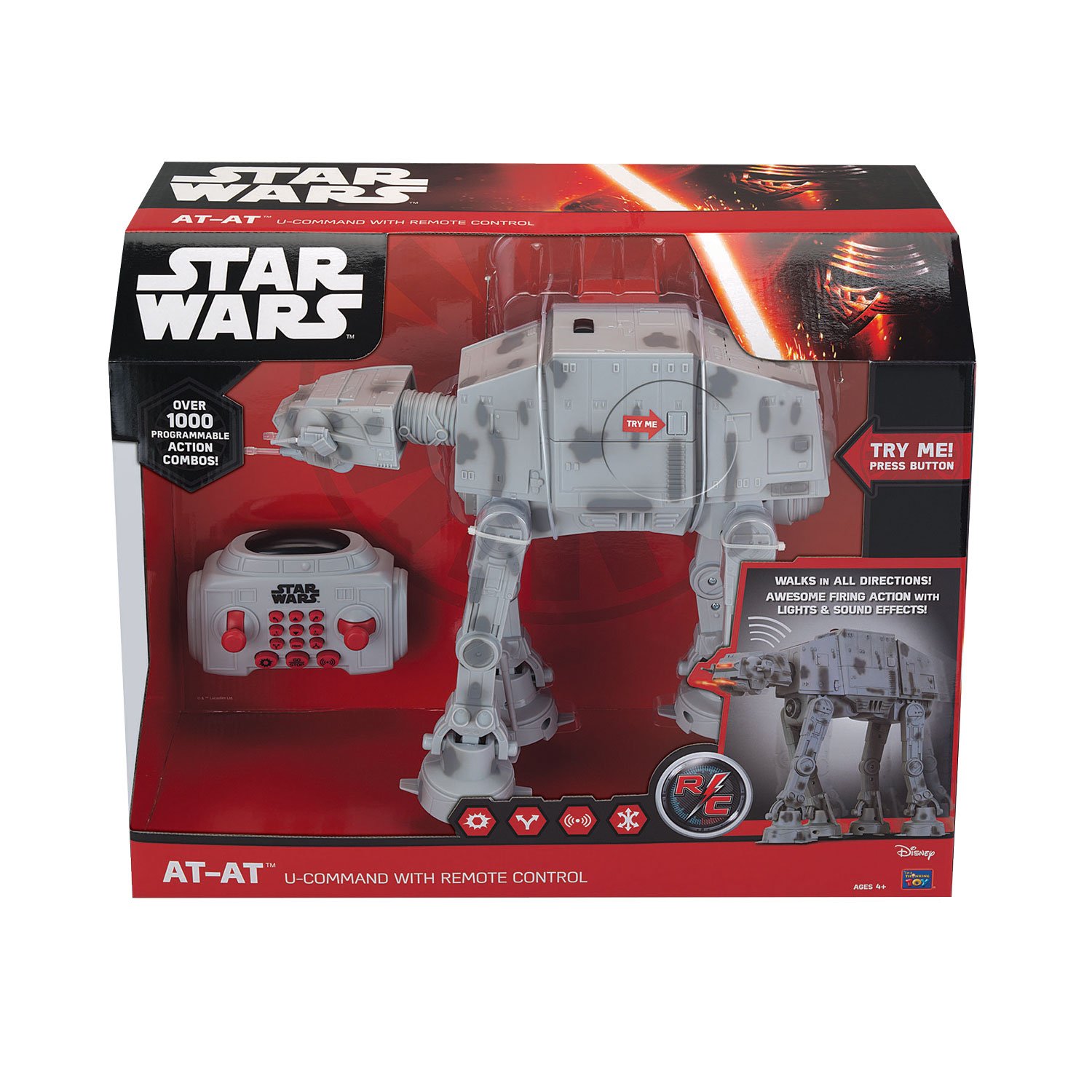 Star Wars RC Vehicle with Sound & Light Up U-Command AT-AT 25 cm – BigaMart