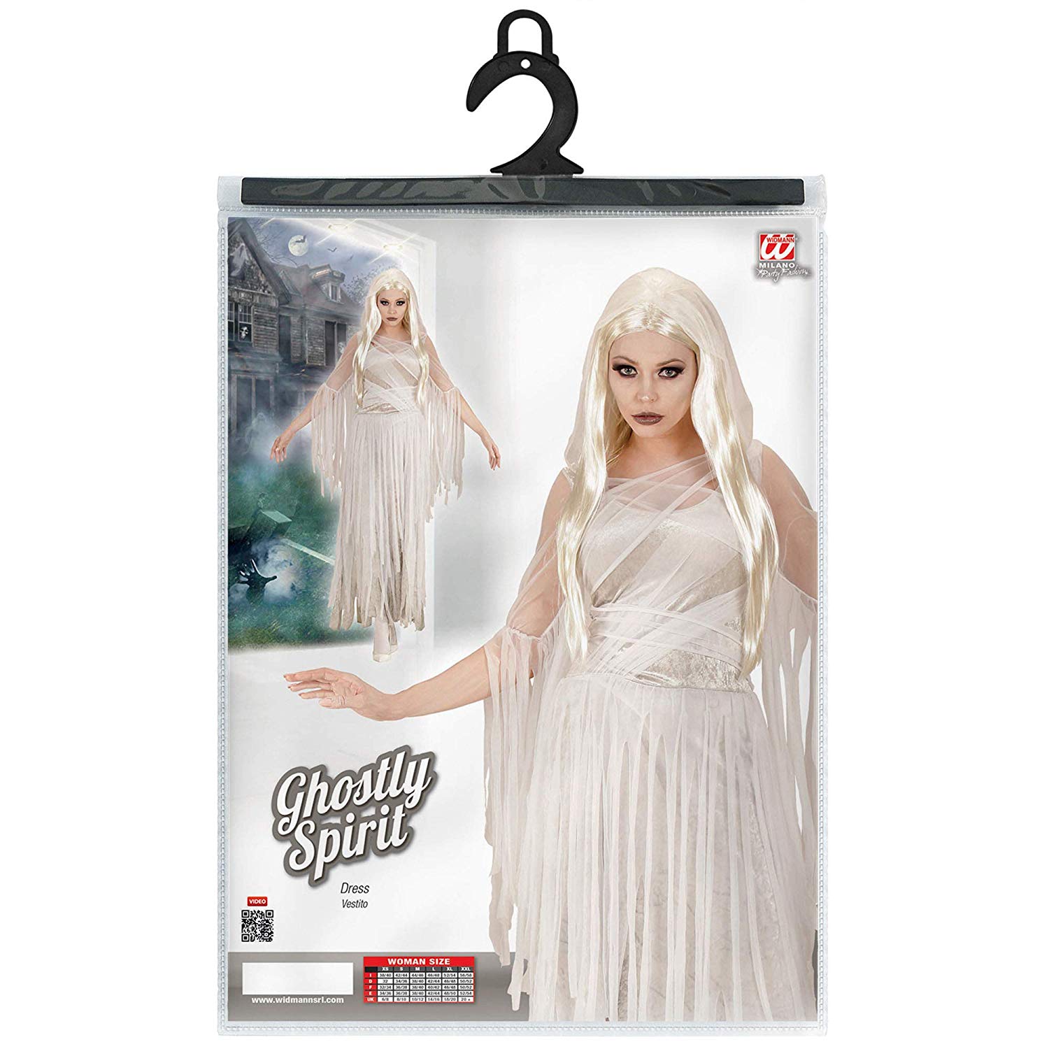 WIDMANN Ghost Lady Costume Dress Adult – BigaMart