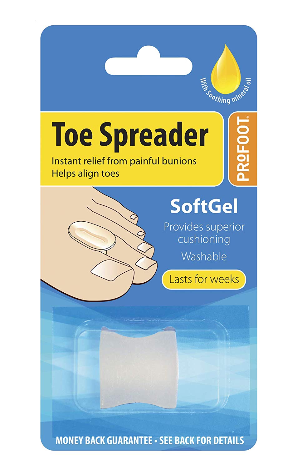 Profoot Toe Spreader – Pack of 2 – for Bunions and Overlapping Toes ...