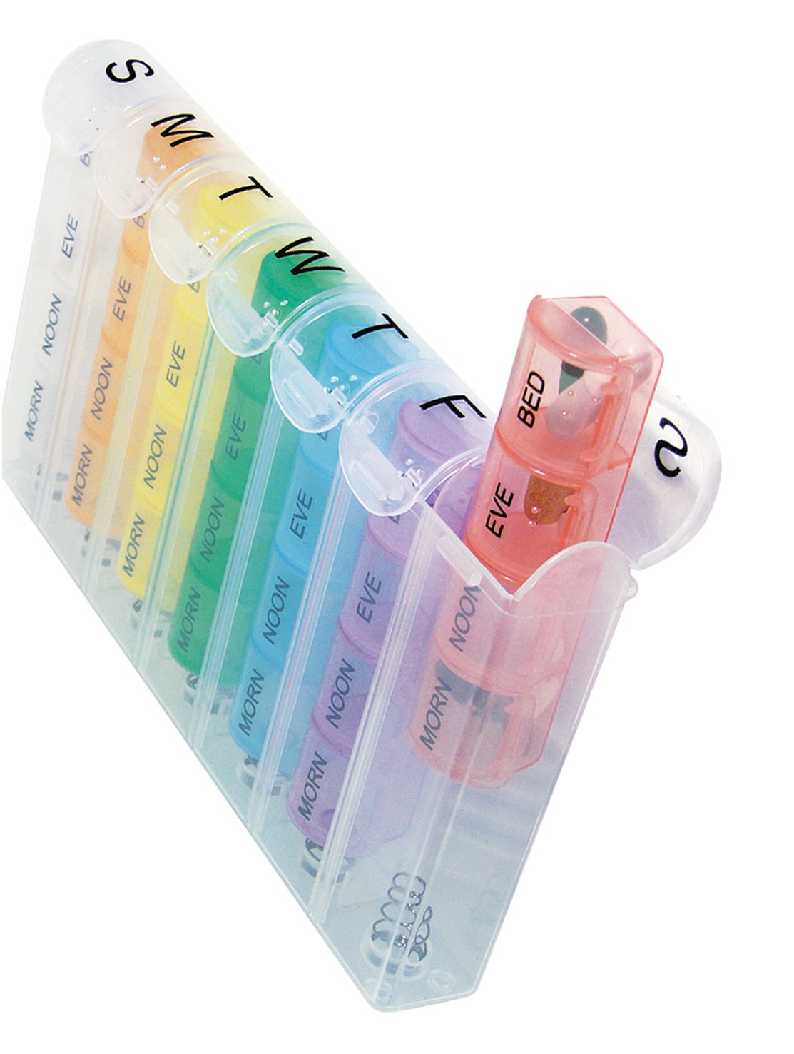 NRS Pop Up Pill Organiser – 7 Daily Boxes – BigaMart